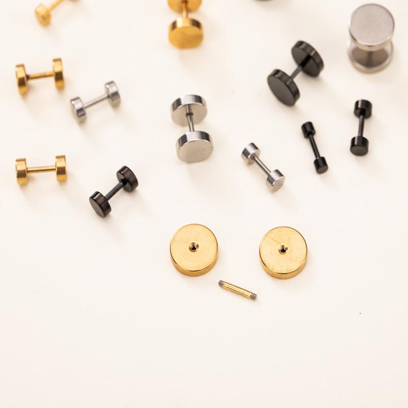 Anting-anting Keluli Titanium, Uniseks, Sesuai untuk Lelaki dan Wanita ...