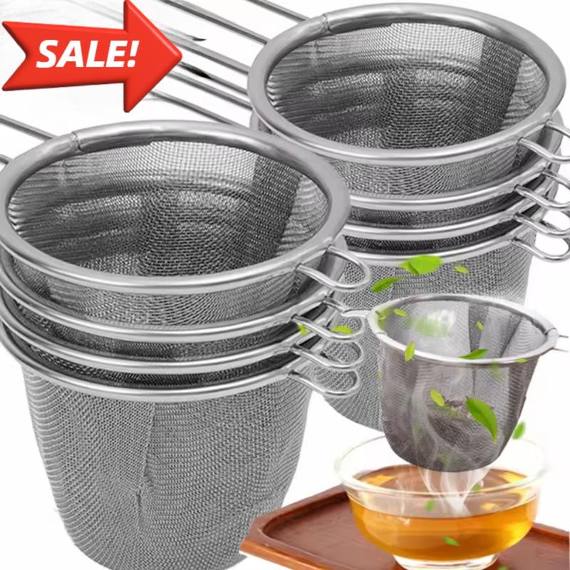 Long Handle Stainless Steel Tea Filter Filters Spices Filter - TikTok ...