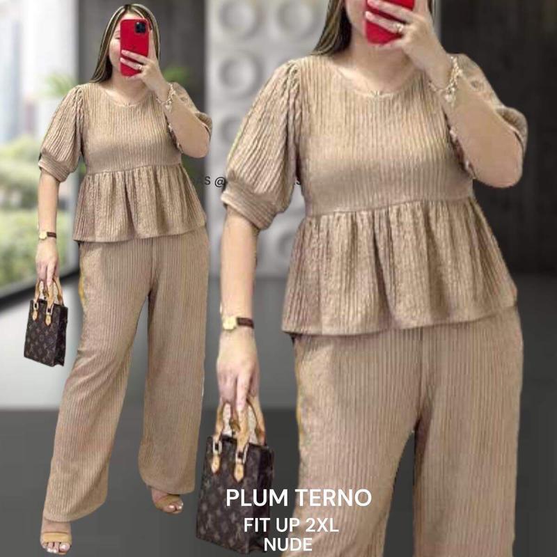 PLUSSUZE PLUM TERNO FIT UP TO 2XL BODY FRAME - TikTok Shop Philippines