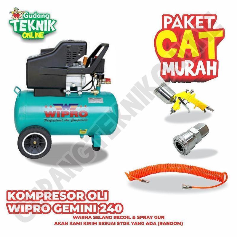 Kompresor Angin Udara 24L WIPRO GEMINI 240 1Hp / Portable Air ...