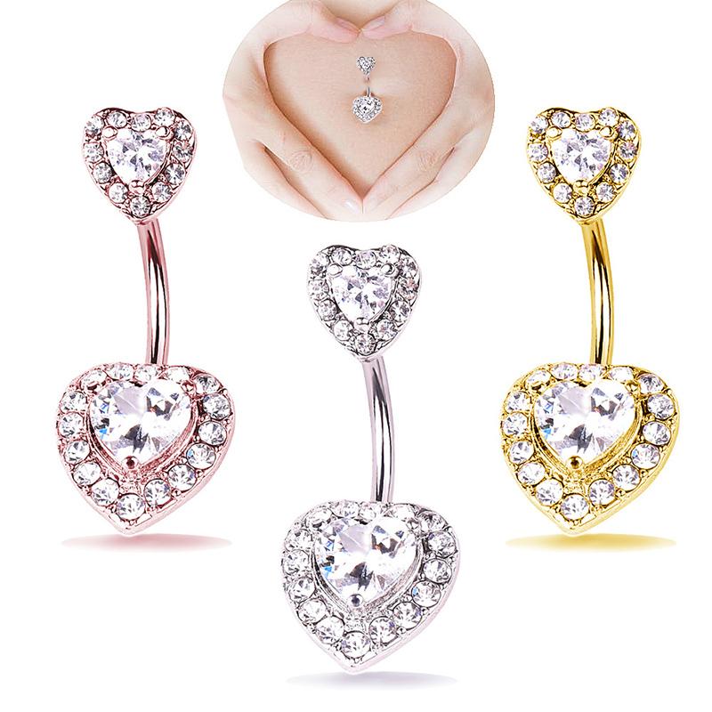 Tindik badan, jantung, pusat, pusar, cincin, Barbell - TikTok Shop Malaysia