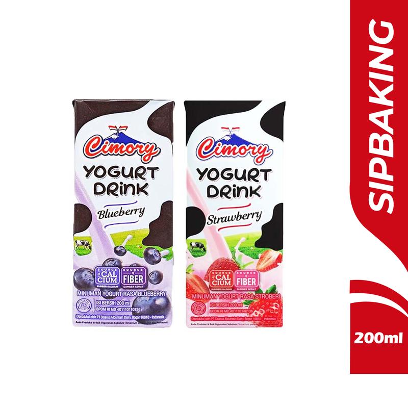 Cimory Yogurt Drink Blueberry Strawberry 200ml Yoghurt - Shop | Tokopedia