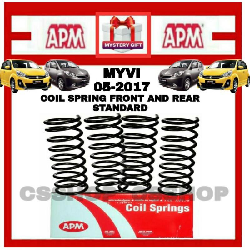 APM PERODUA MYVI 2005-2016 COIL SPRING FRONT AND REAR SET , 1SET=4PCS ...