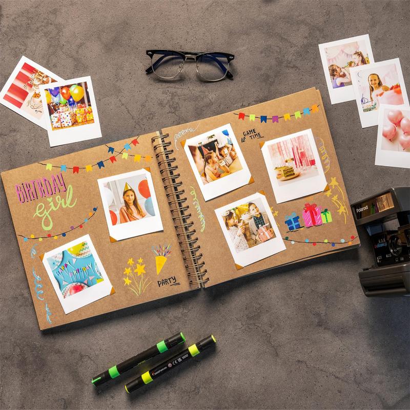 Fankeai Diy Scrapbook Spiral Bound Scrapbook 8/10-inch Scrapbook ...