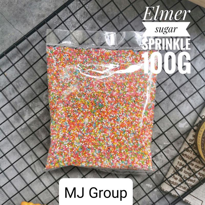 Elmer Sprinkle gula warna warni repack 100gram - Shop | Tokopedia