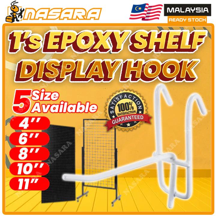 Nasara 1 Pcs Epoxy Display Panel Shelf Holder Hook Racks Han - TikTok ...