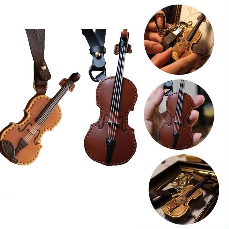 New PU Leather Violin & Cello Keychain Friends Gifts Durable - TikTok ...