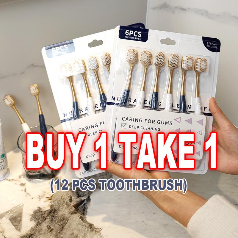 [ BUY 1 TAKE 1 ] 6PCS TOOTHBRUSH In Gum Care Family Pack Adult - TikTok ...