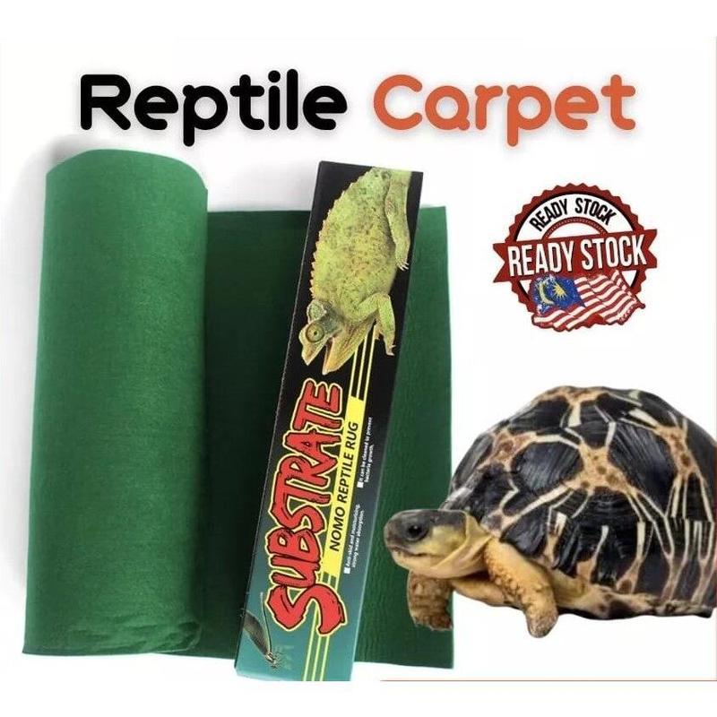 Reptile Carpet Fiber Pet Mat Tortoise Substrate Liner(Kura-kura)Penyu ...