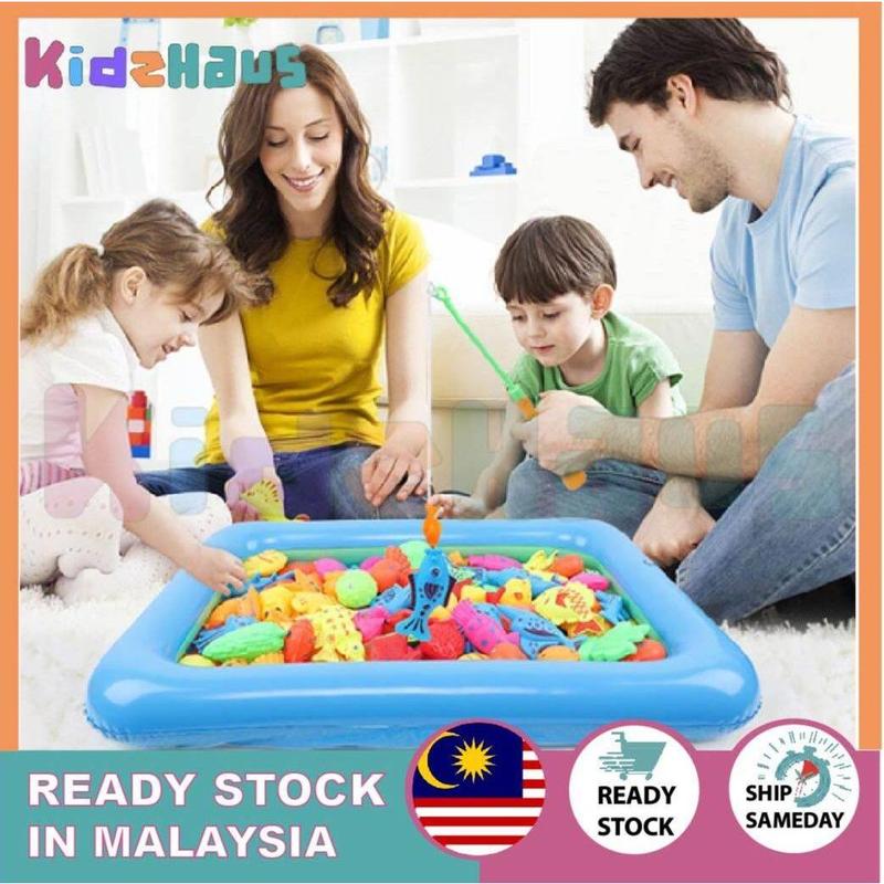 Kids Magnetic Fishing Toy Set with Inflatable Pool | Playing - TikTok ...