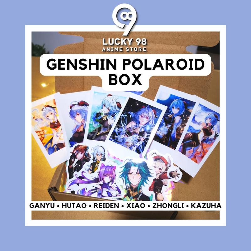Genshin Impact Polaroid Box Keqing Ganyu Hutao Raiden Klee Zhongli ...