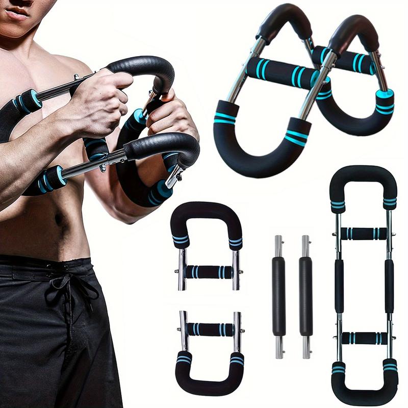 Adjustable Arm Trainer Bar - Spring Workout Equipment for Forearm ...