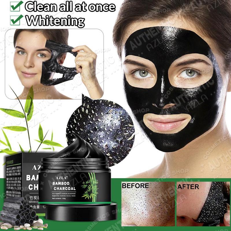 Topeng Penghilang Bintik Hitam Arang Buluh, AZLA, 120g, Pembersihan ...