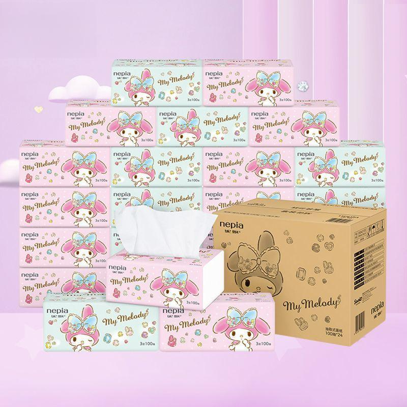 My Melody 100 Sheets 24 Packs Box Sanrio Co-branded Househol - TikTok ...
