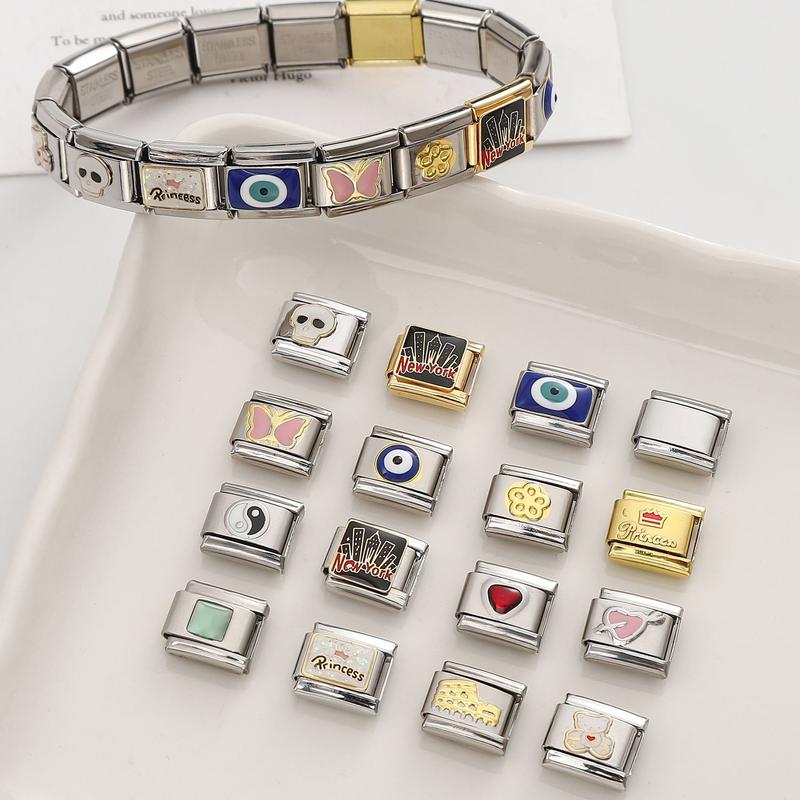 Gelang Tangan Modular, Keluli Tahan Karat Itali, DIY, Sesuai untuk ...