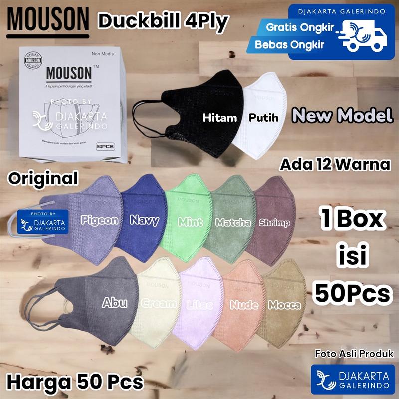 Masker Duckbill Mouson 4Ply Premium Original isi 50Pcs Mask - Shop ...