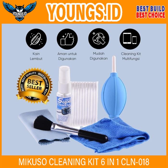 Jual MIKUSO CLEANING KIT 6 IN 1 CLN-018 - Pembersih Laptop Gadget LCD ...