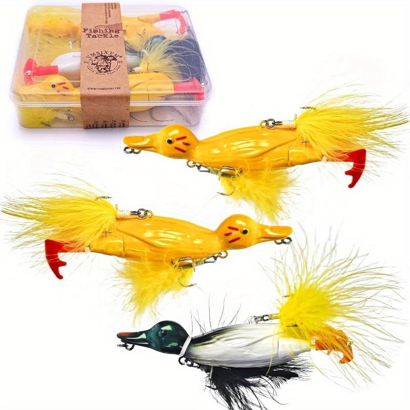 Topwater Duck Fishing Lures Realistic Baby Duckling Baits Floating ...