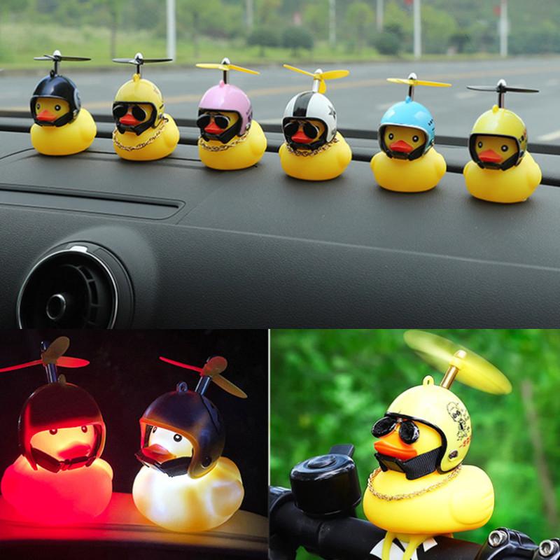 Cartoon Cute Rotating Propeller Helmet Duck Motorcycle MTB Decoration ...