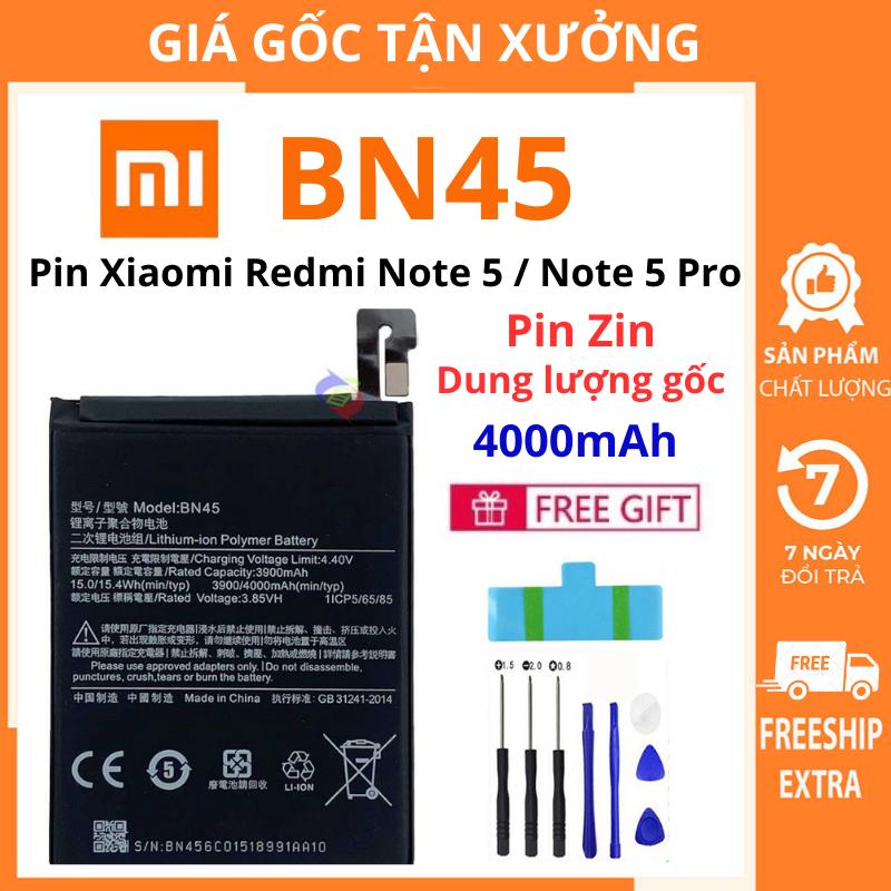 Pin zin Xiaomi Redmi note 5 / Note 5 pro BN45 4000mah | Đủ dung ...