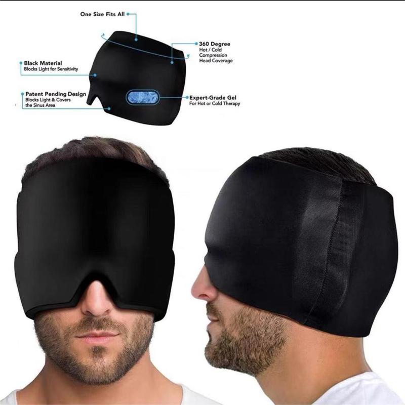Physical cooling gel head cover cold and hot ice head cover mask ...