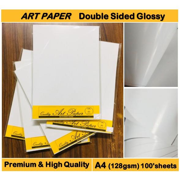 Art Paper 128gsm Double Sided Glossy A4 & A3 | Kertas Kad Kertas ...