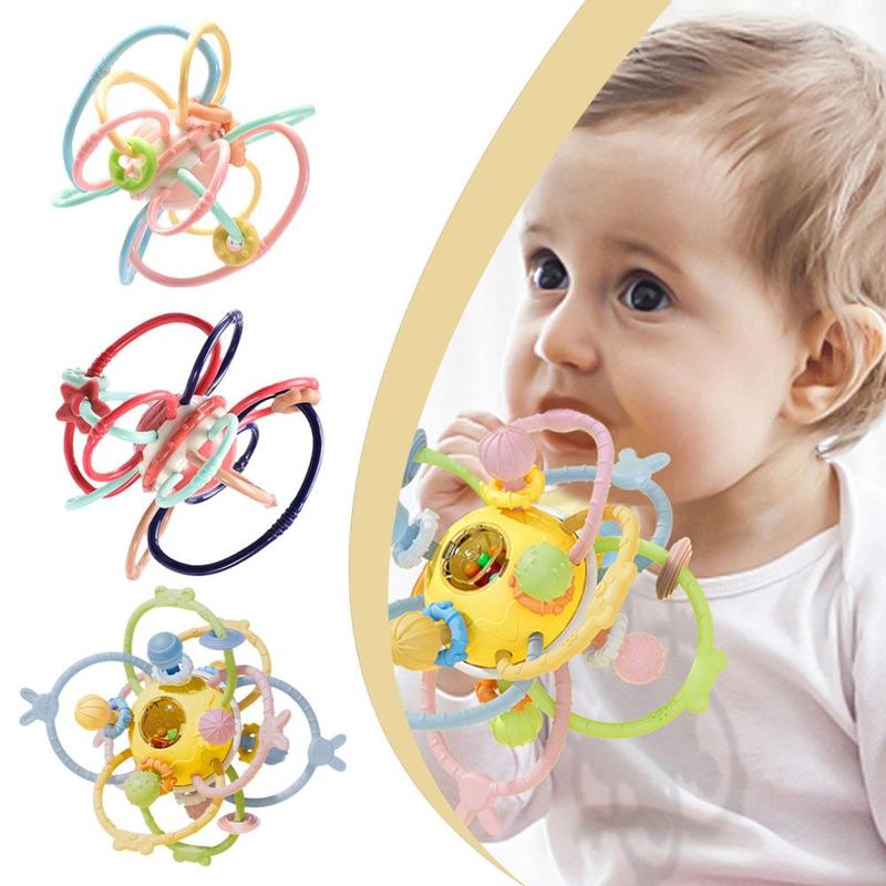 Baby Teether Sensory Toys Teething Toys Baby Hand Ball Manhattan ...