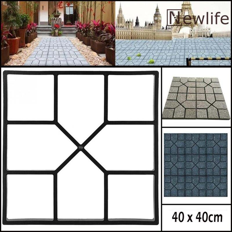 Acuan Pembuat Laluan Taman, Bata Lantai DIY, Jalan Simen, Acuan Batu ...
