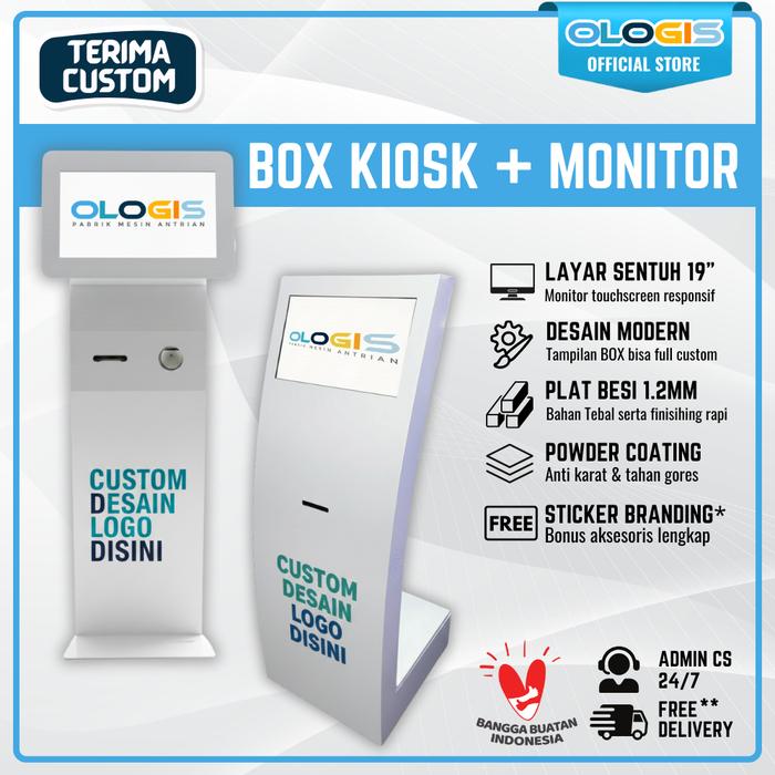 Promo OLOGIS - Box Casing Kiosk Mesin Antrian Bonus Monitor Touchscreen ...
