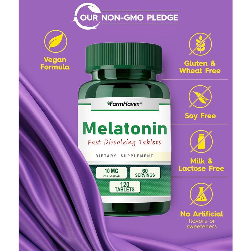 FarmHaven Formula Melatonin Cepat Larut 10 mg 120 Tablet . Rasa ...