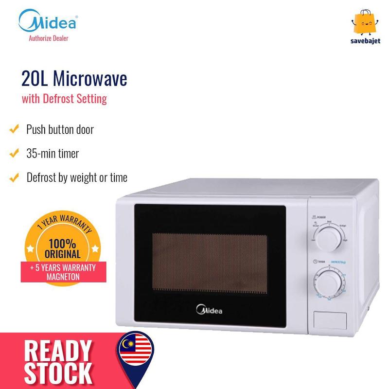 (A) Midea Ketuhar Pemanas Elektrik 20L Midea Microwave Oven 20L ...