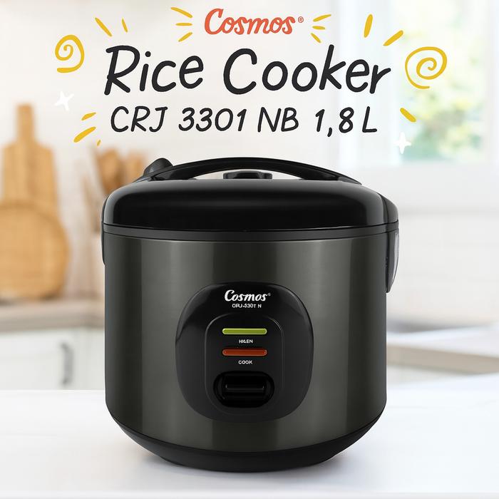 Promo [BEST PRICE] Cosmos Rice Cooker CRJ 3301 NB 1.8L – Magic Com 2 in ...