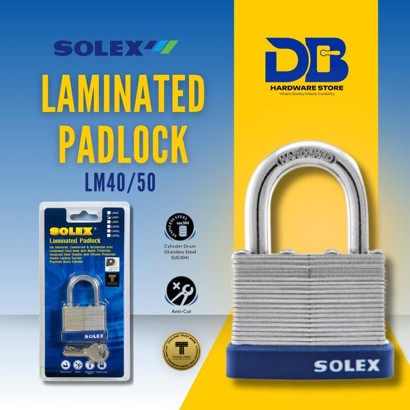 DB 100% Original SOLEX Laminated Padlock LM40 LM50 40mm 50mm - TikTok ...