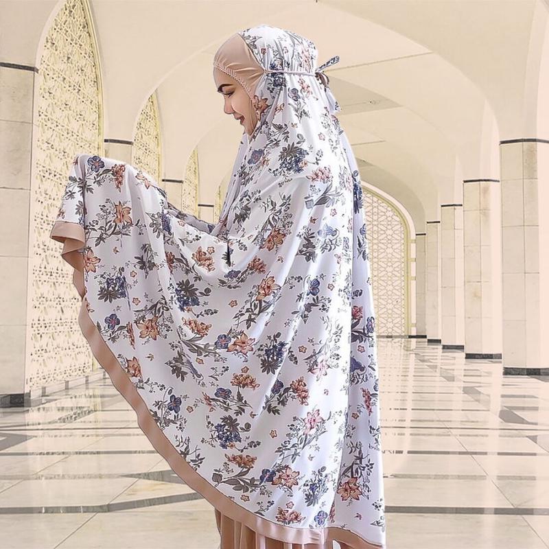 Telekung Murah Corak Bunga Floral Travel - TikTok Shop Malaysia