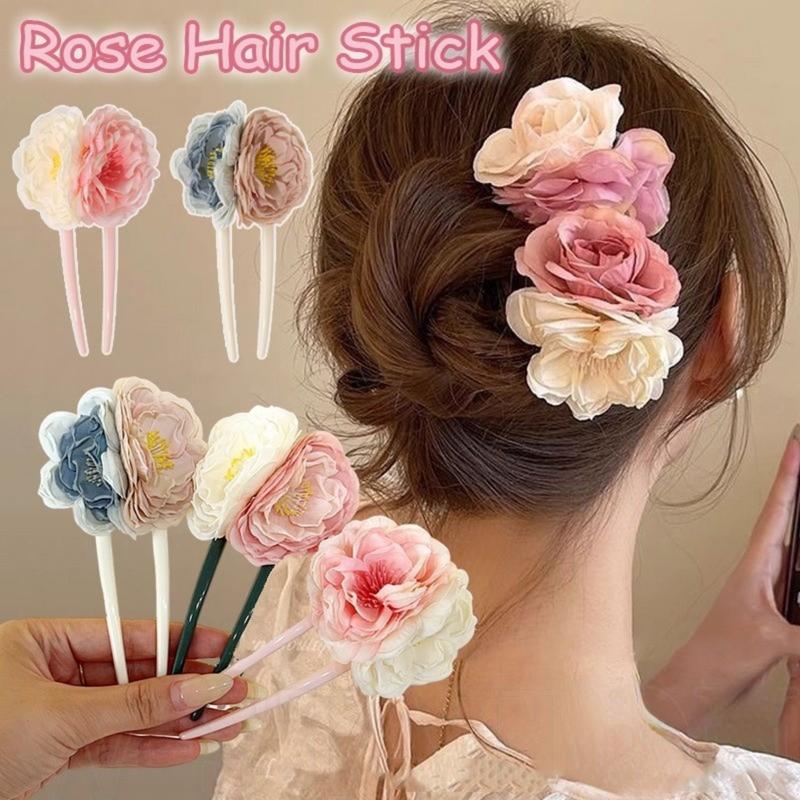 Jepit rambut berbentuk U untuk wanita, penyepit rambut bunga - TikTok ...