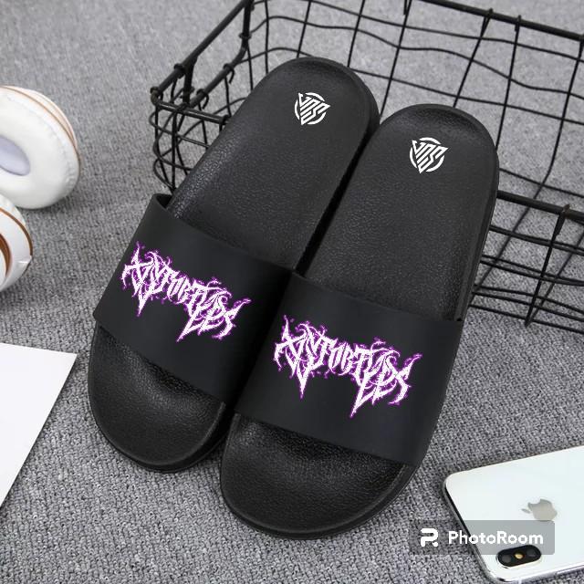 SENDAL FLAT KARET WANITA COUPLE SANDAL SLOP UNISEX / COUPLE FOR MEE ...