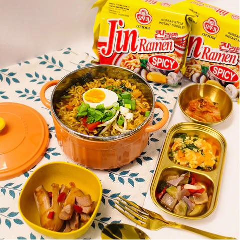Jin Ramen Pouch Spicy & Mild 120g/40 - Instant Food - TikTok Shop ...