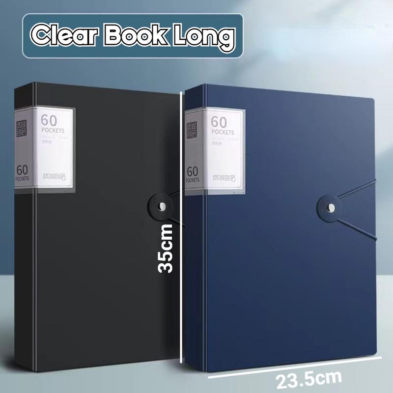 Clear Book Long Size Paper Storage Organizer File Folder for - TikTok ...