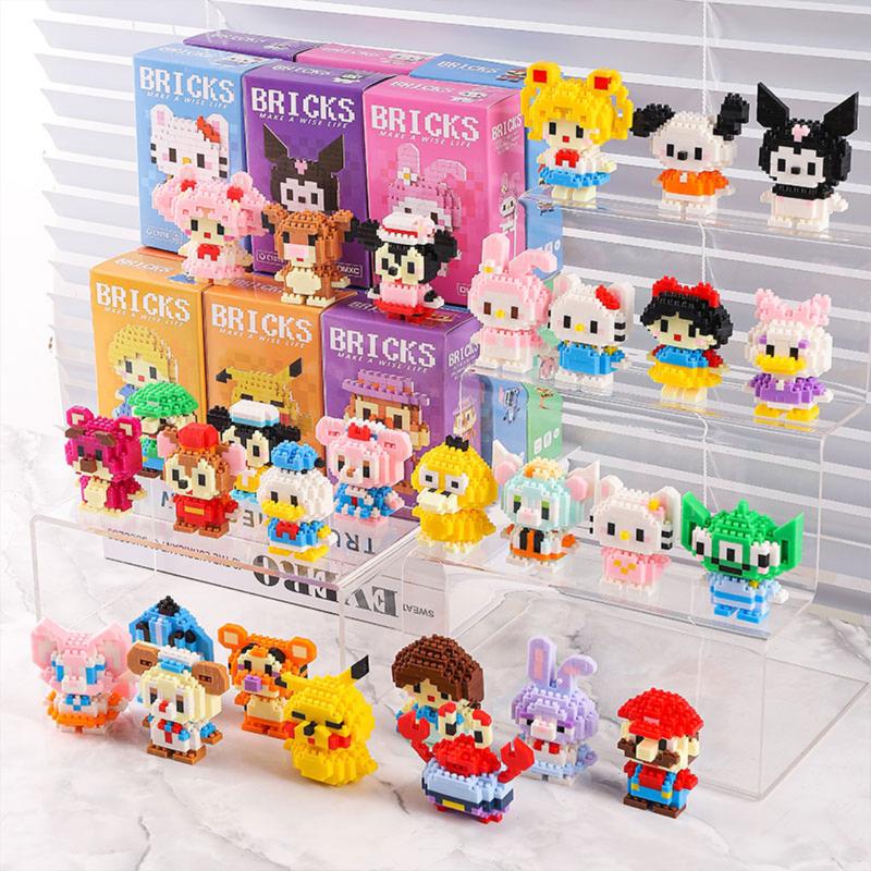 [ 60 Design ] Cartoon Dolls Nano Block Mini Bricks Cartoon Dolls ...