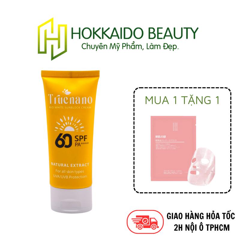 KEM CHỐNG NẮNG DA TRUENANO BIO WHITE SUNBLOCK CREAM ( SPF 60 - TikTok ...