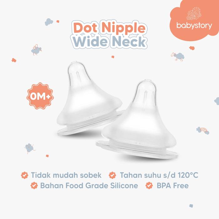 Promo Dot Bayi Universal Wideneck Nipple Peristaltic Wide Neck - Y Cut ...