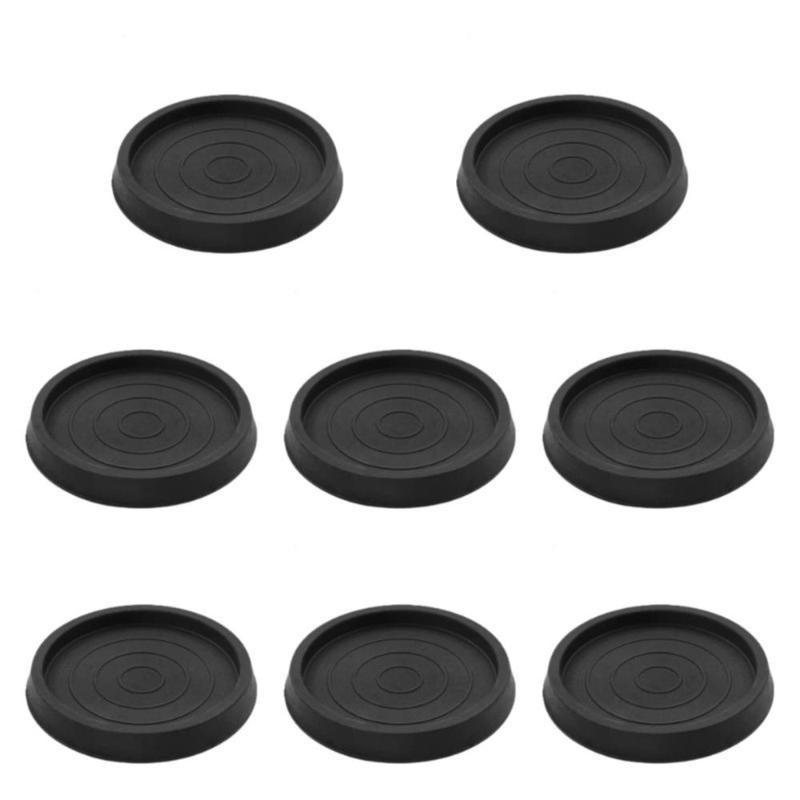 8x Rubber Caster Cups Bed Stoppers Anti Slip Furniture Feet Furniture ...