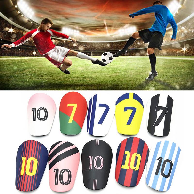 1Pair NO.10 Professional Football Shin Guard PU Thick Anti-Collision ...