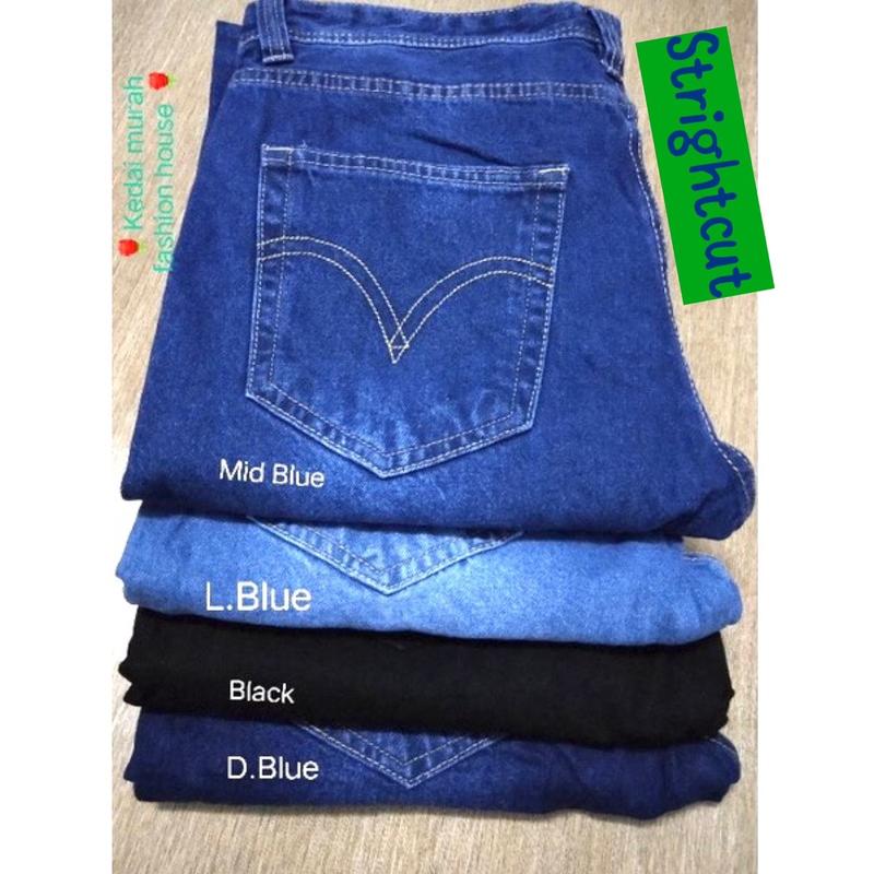 MEN'S SELUAR DENIM STRAIGHTCUT (Bottom )READY STOCK - TikTok Shop Malaysia