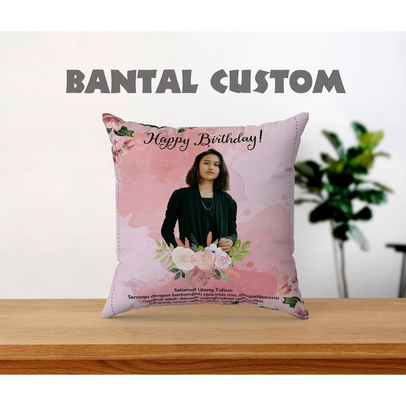 Bantal Foto ukuran 30 x 30, untuk kado/hadiah, bantal foto custom ...