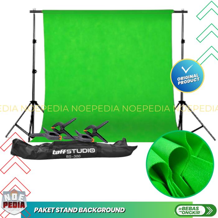 Jual Paket Green Screen Stand Backdrop Tiang Background Studio Foto ...