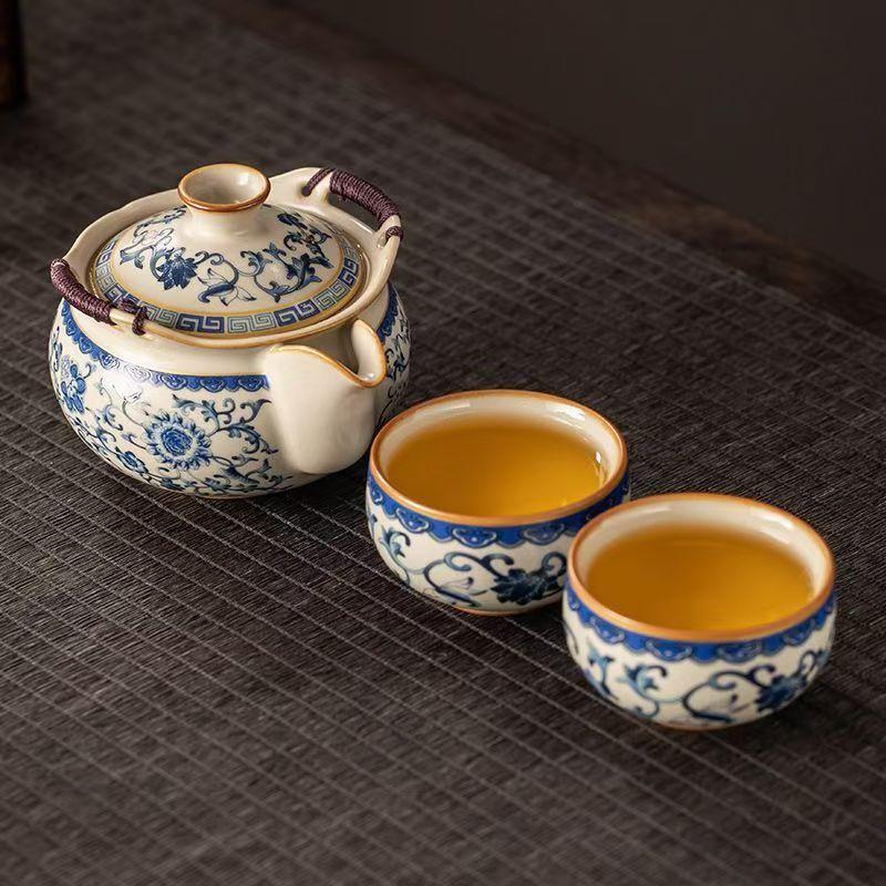 Beg Simpanan, Gaya Cina, Reka Bentuk Trend, Warna Biru dan Putih ...
