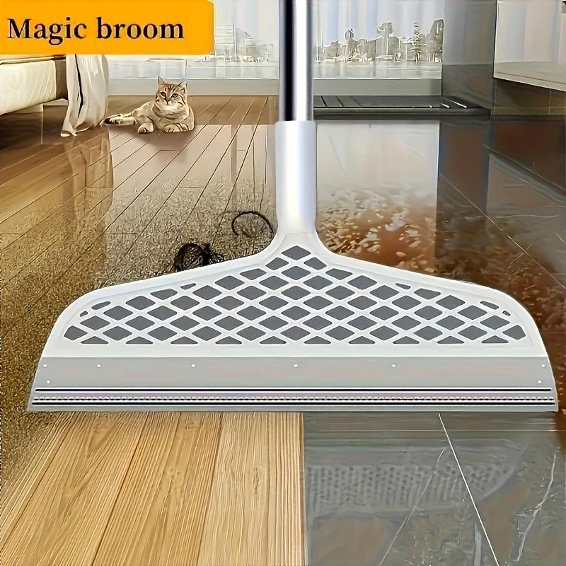 Magic Broom, Silicone Scraper for Cleaning Hard Floors and Carpets ...