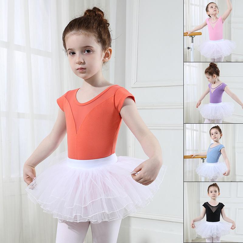 KID'S dance dress-Girls' Training dress girls short sleeve body ...