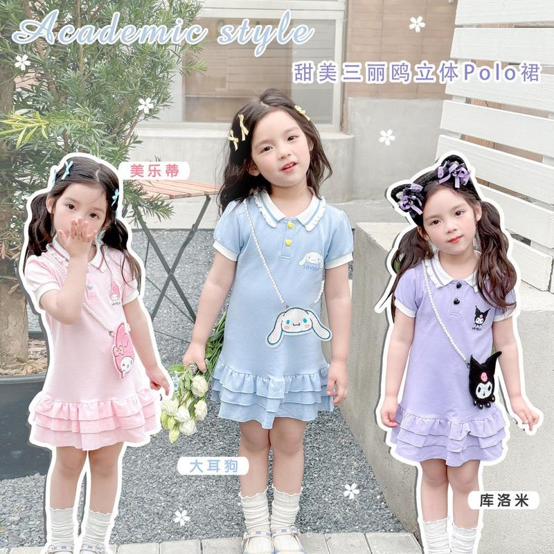 INS Summer Girls Dress Baby Clow M Melody Sports Style Cartoon - TikTok ...